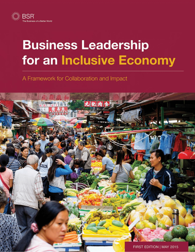 BSR Inclusive Economy Paper 2015