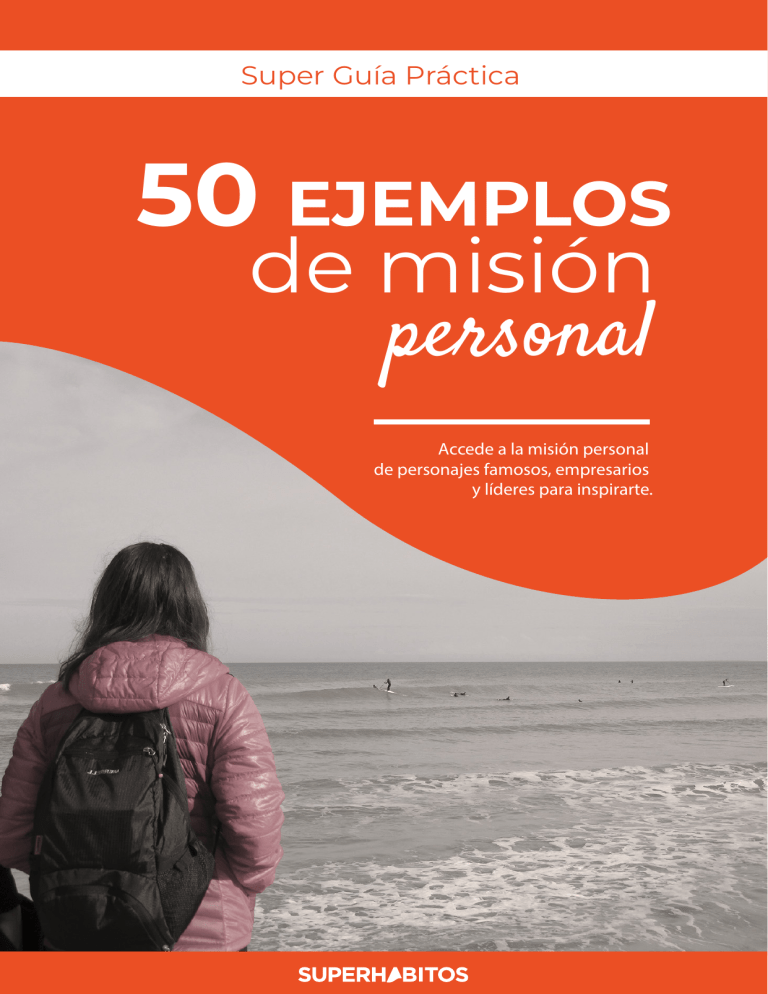 50 ejemplos de misión personal