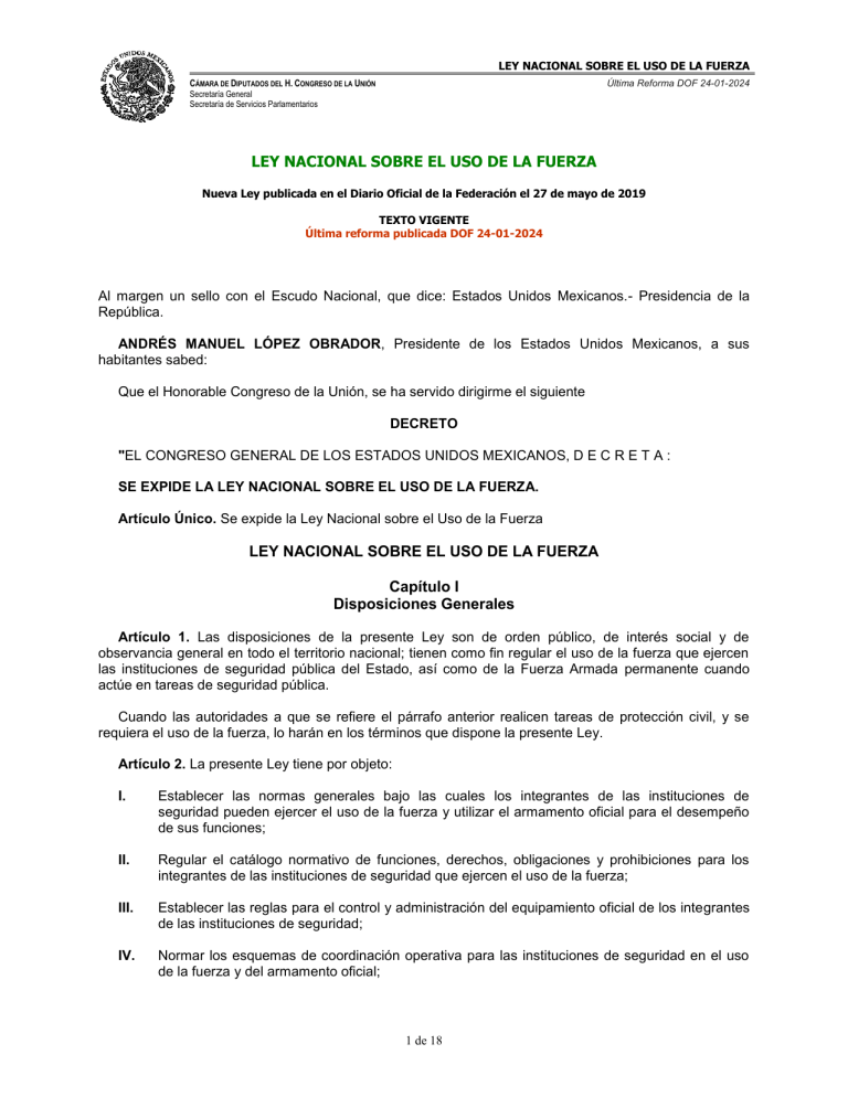 Ley Nacional sobre el Uso de la Fuerza (México)