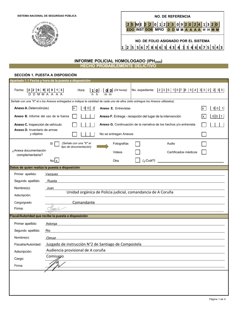 Informe Policial: Detalles de Investigación Criminal