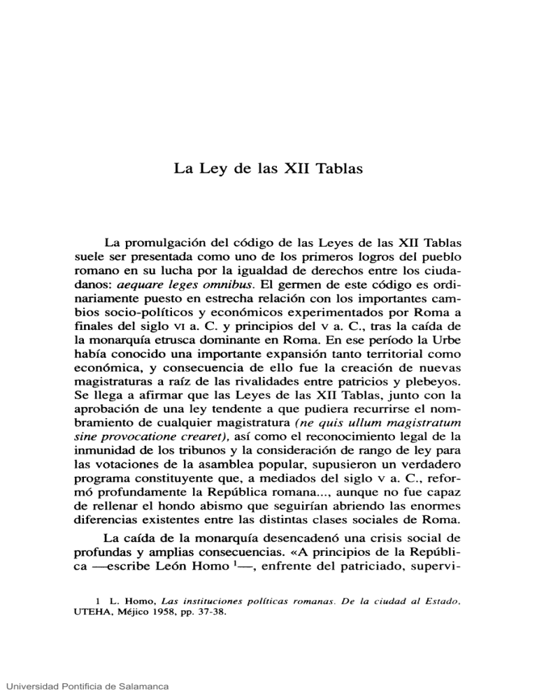 Ley de las XII Tablas: Origen y Significado Histórico