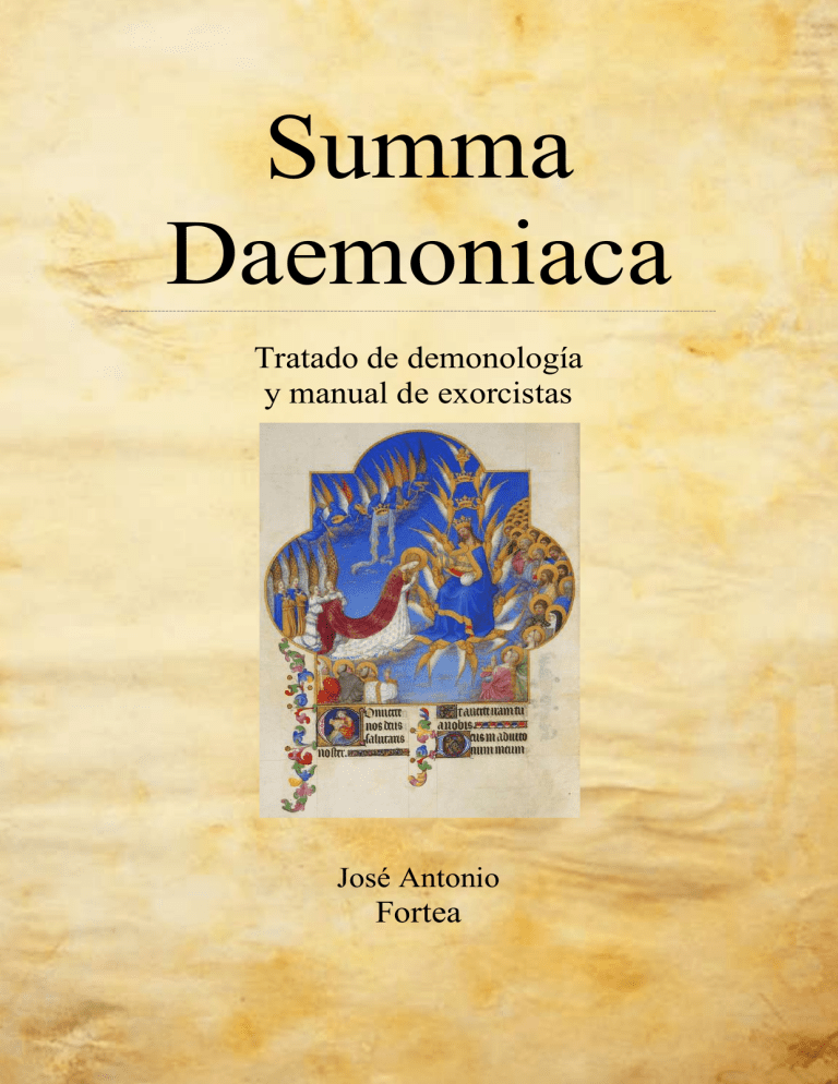 Summa Daemoniaca: Demonología y Manual de Exorcistas