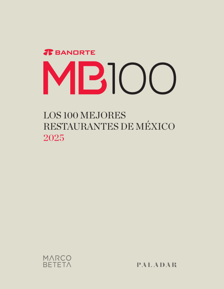 Los 100 Mejores Restaurantes de México 2025
