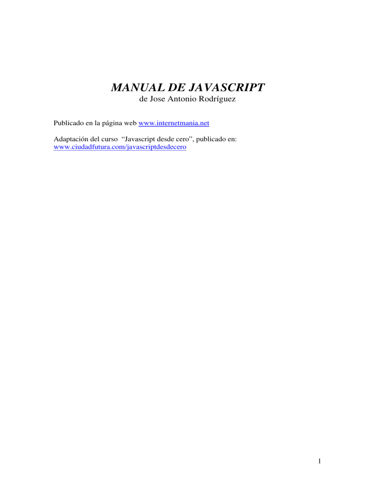 Manual de JavaScript: Guía Completa para Aprender