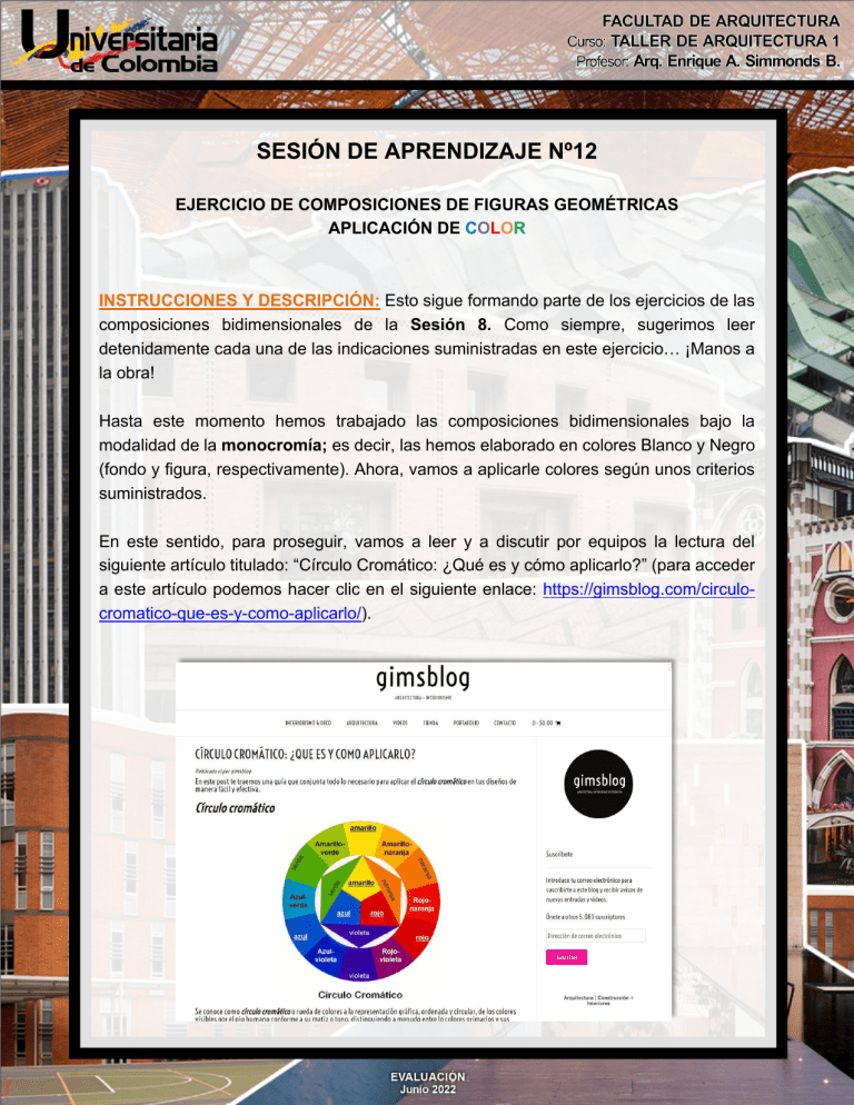 Composiciones Geométricas y Color: Sesión de Aprendizaje