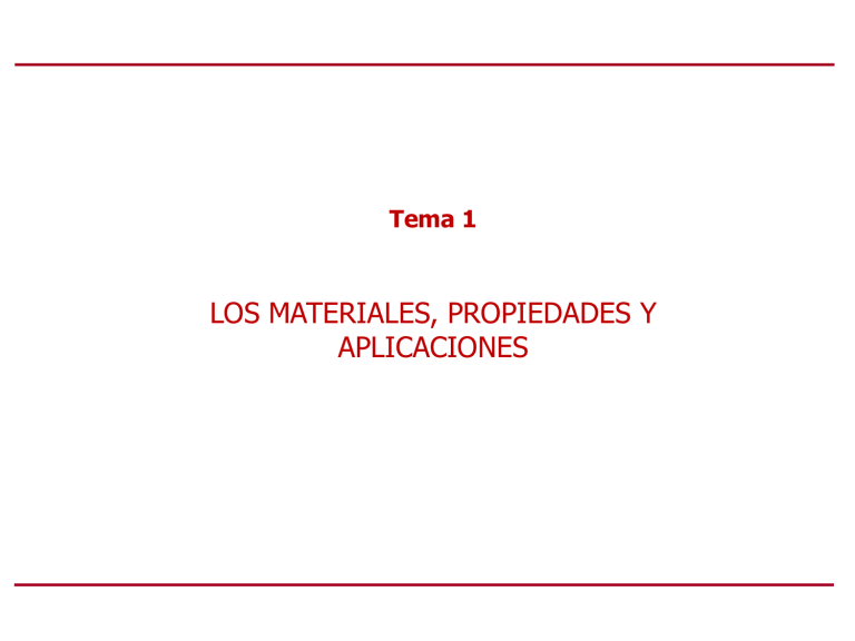 Ciencia de los Materiales: Presentación de Propiedades y Aplicaciones