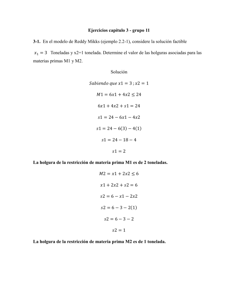 Ejercicios Resueltos de Programación Lineal
