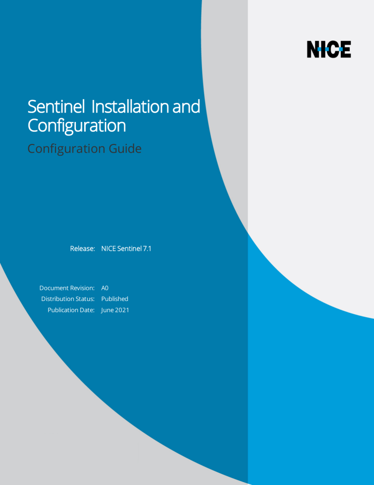 NICE Sentinel 7.1 Installation and Configuration Guide