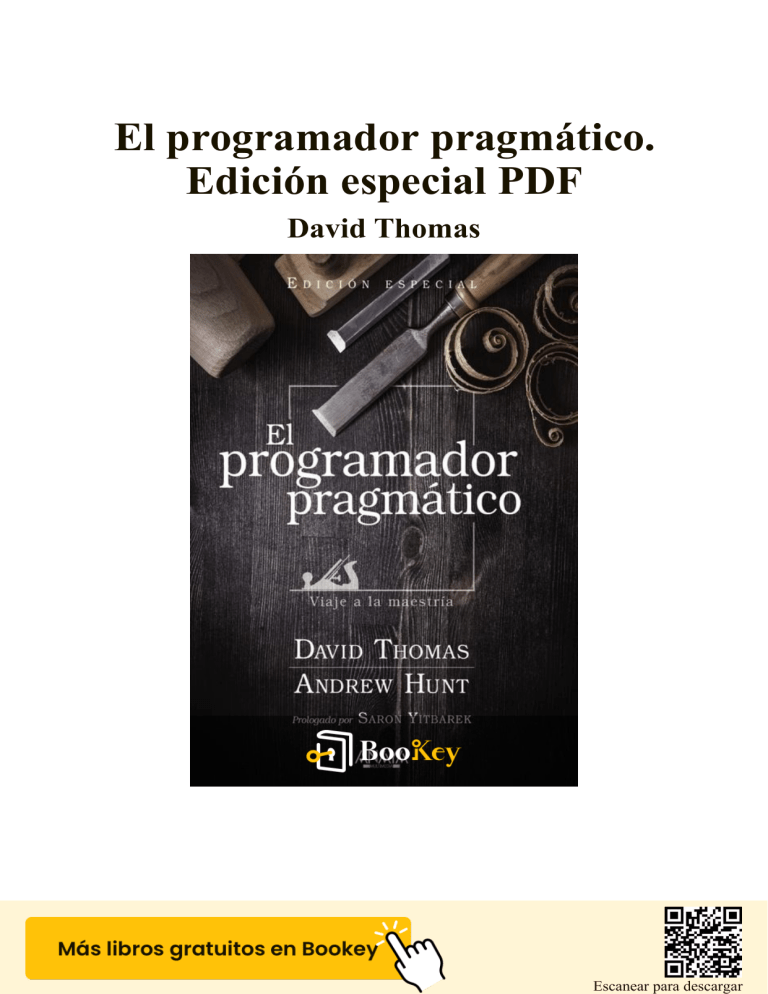 El Programador Pragmático: Resumen y Filosofía del Software