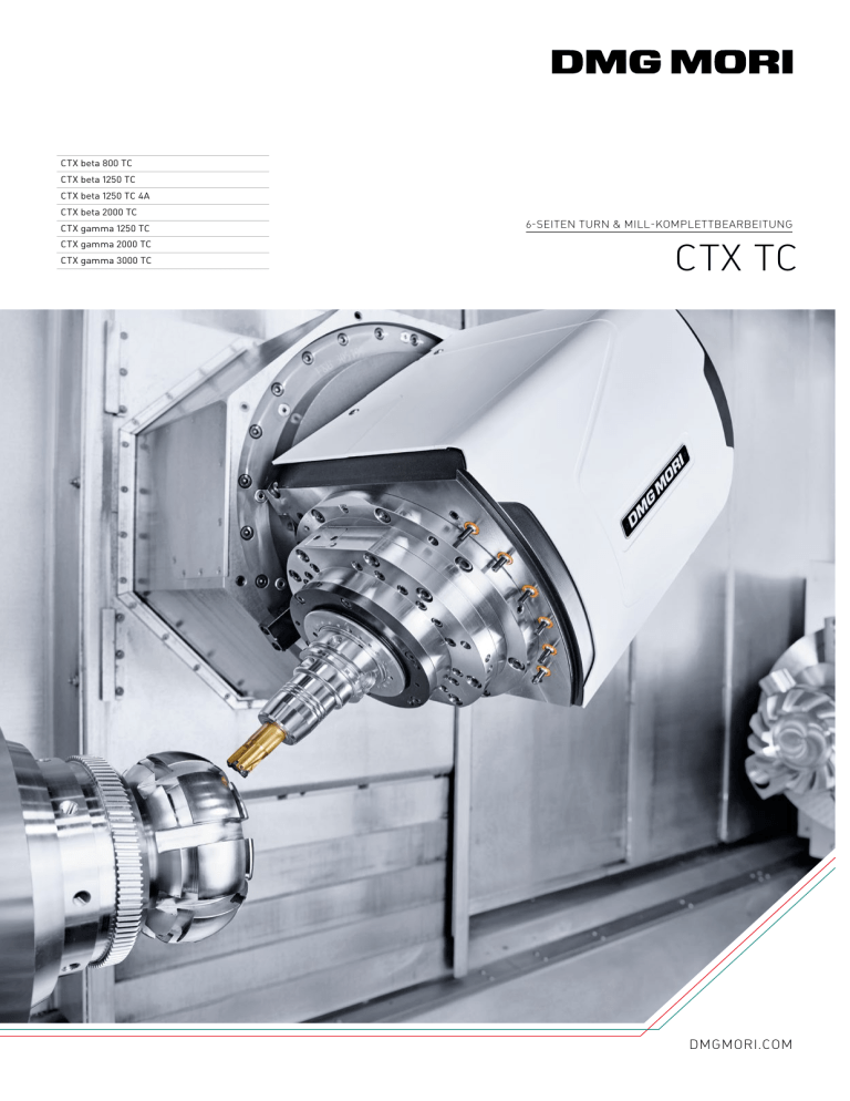 DMG MORI CTX TC Dreh-Fräs-Maschinen Broschüre