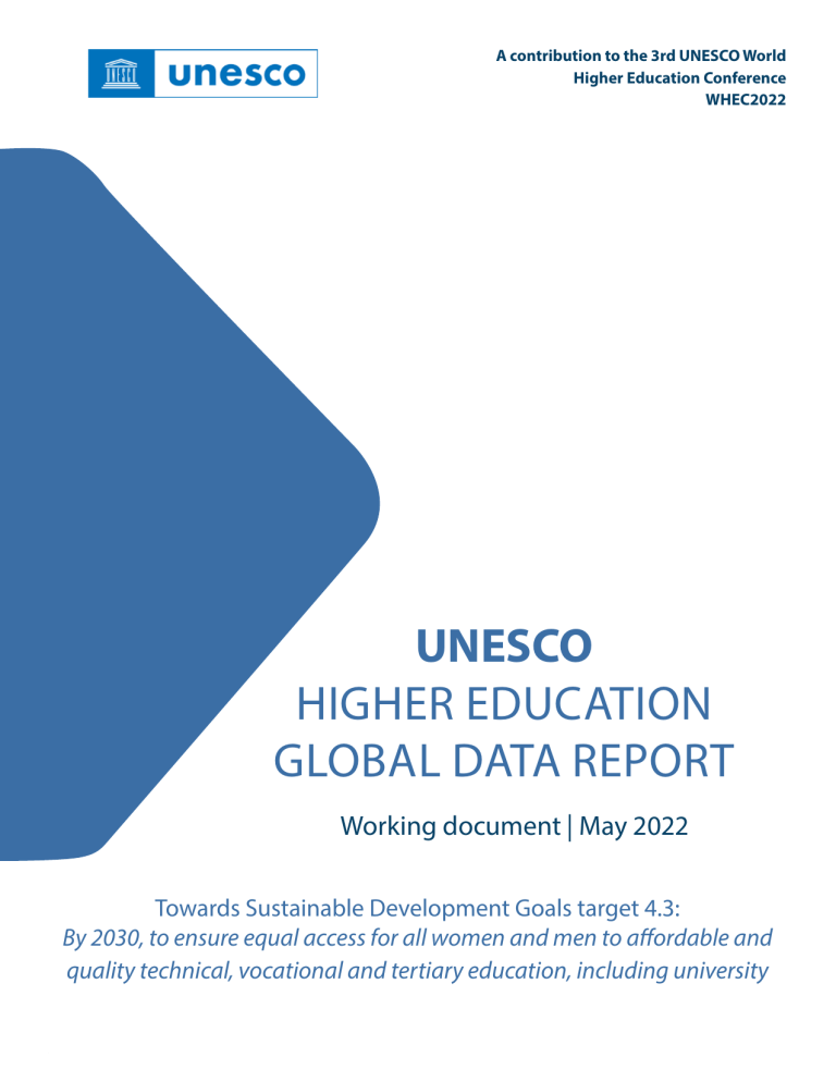 UNESCO Higher Education Global Data Report 2022