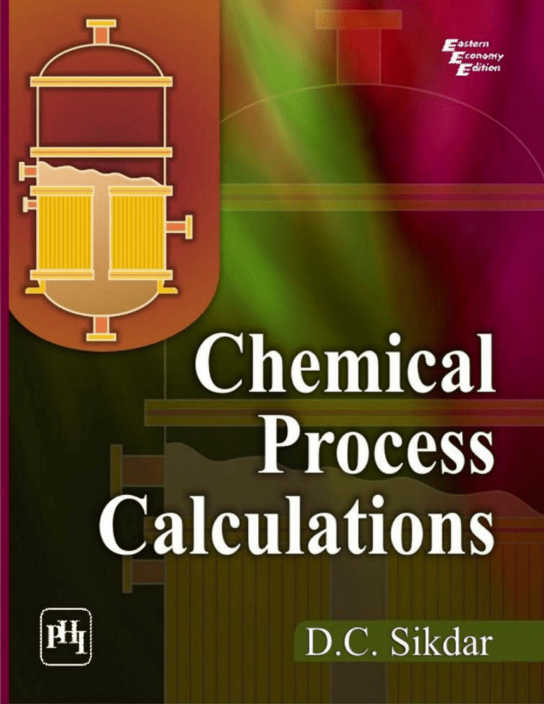 Chemical Process Calculations Textbook