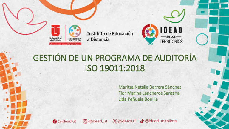 Gestión de Programa de Auditoría ISO 19011:2018