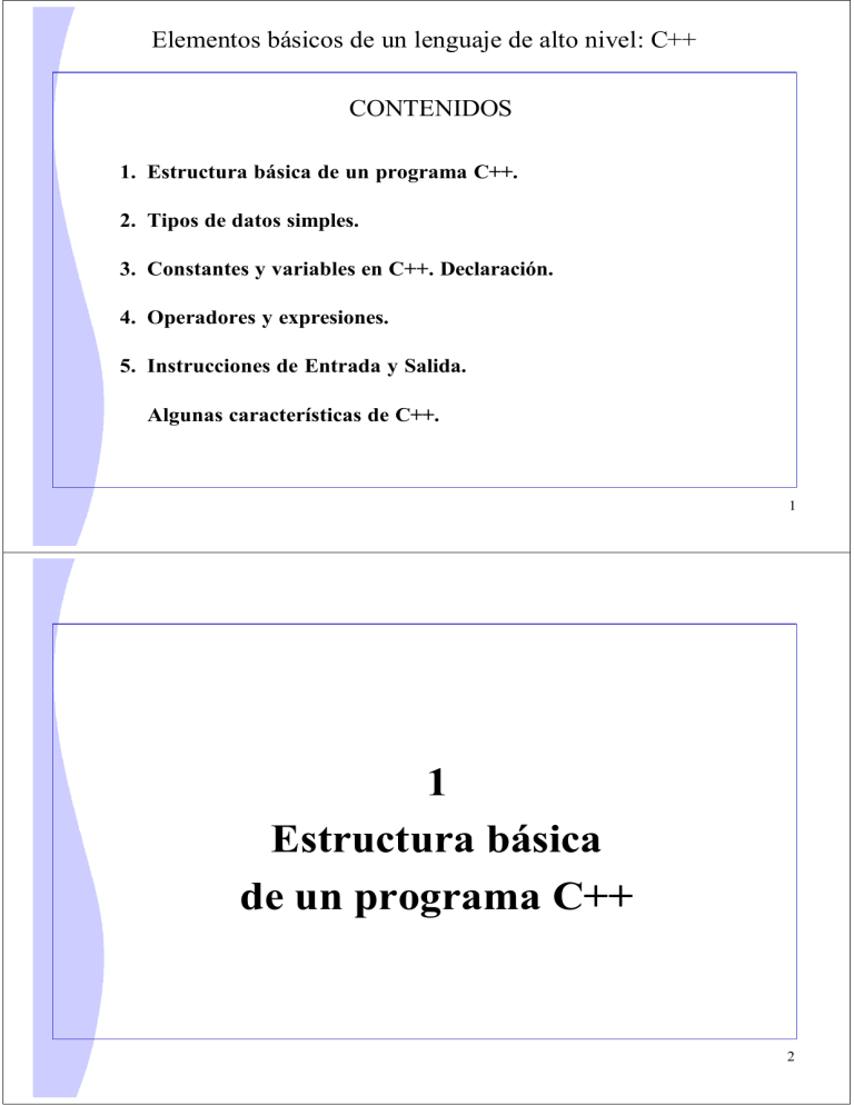 Fundamentos de C++: Estructura, Tipos de Datos y Operadores