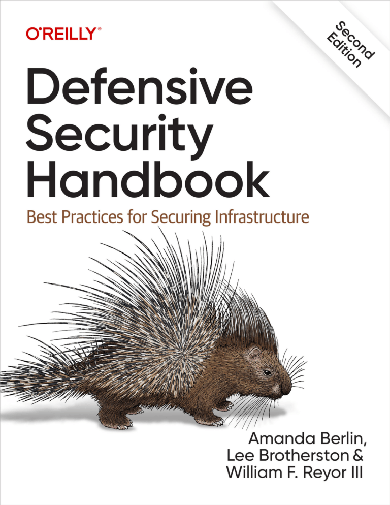 Defensive Security Handbook: Best Practices for Infrastructure