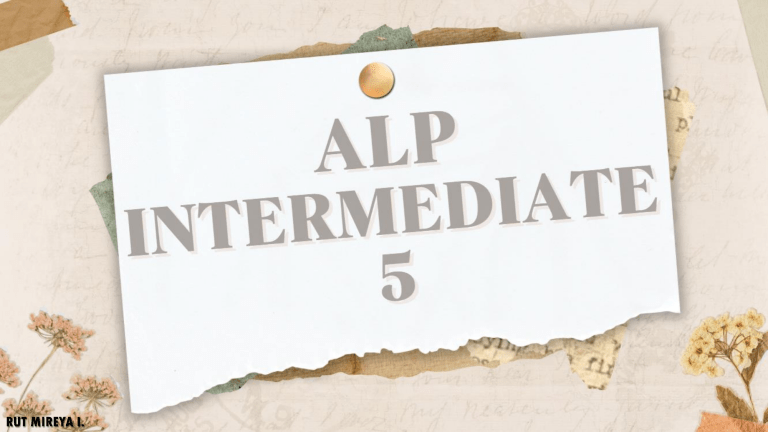 ALP Intermediate 5: Material Educativo